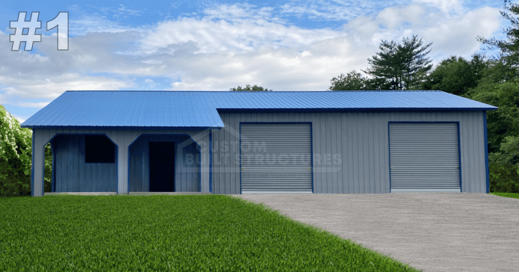 #01 40x61x12 Custom Metal Building - Custom Built Structures, Inc.