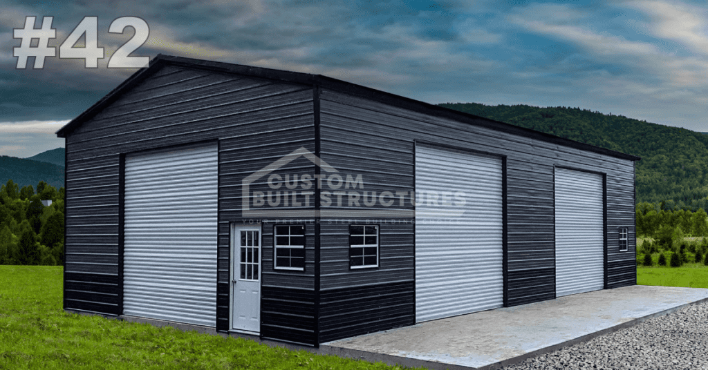 #42 28x46x14 Metal Building - Custom Built Structures, Inc.