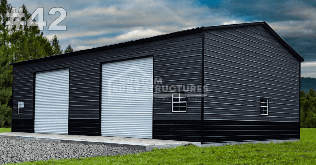 #42 28x46x14 Metal Building - Custom Built Structures, Inc.