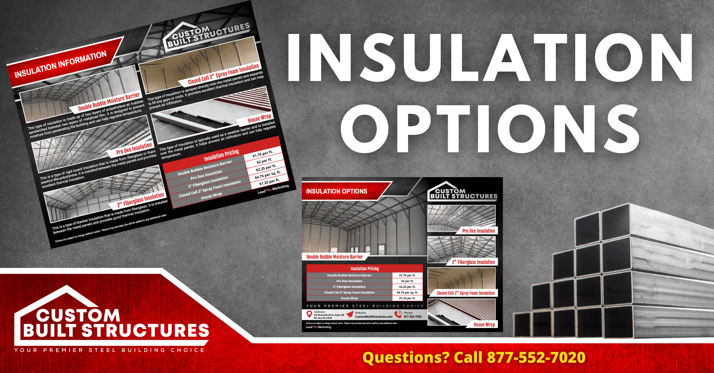 Insulation Options For Your Metal Building by Custom Built Structures, Inc.
