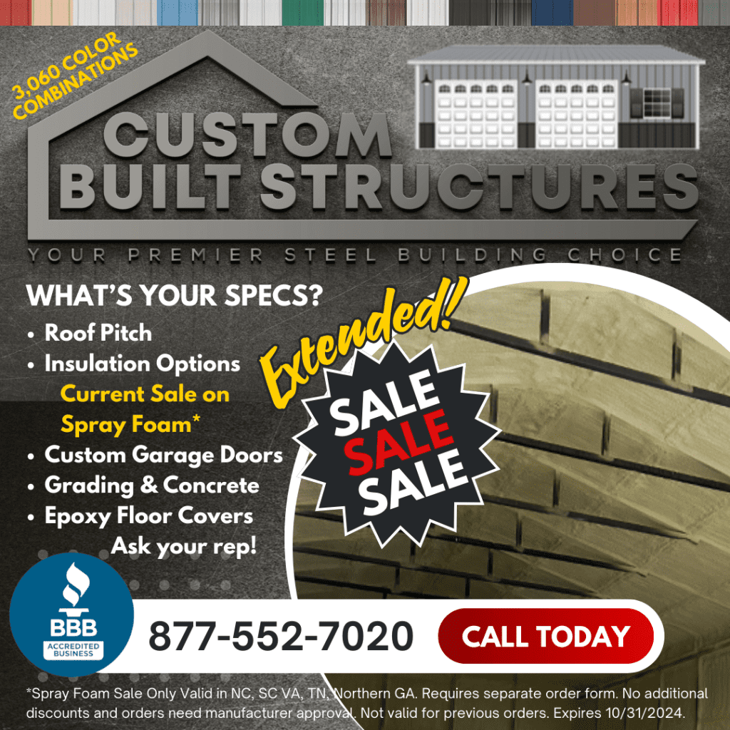 Brochure & Price Sheets - Custom Built Structures, Inc.